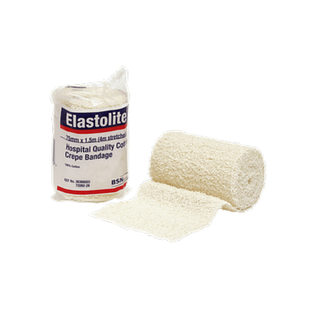 Elastolite White Cotton Crepe Wound Bandage - 12 Pack