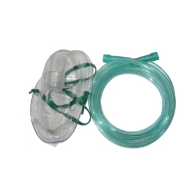 Hudson Mask Adult Oxygen w/ Tubing | Alpha Medical Solutions