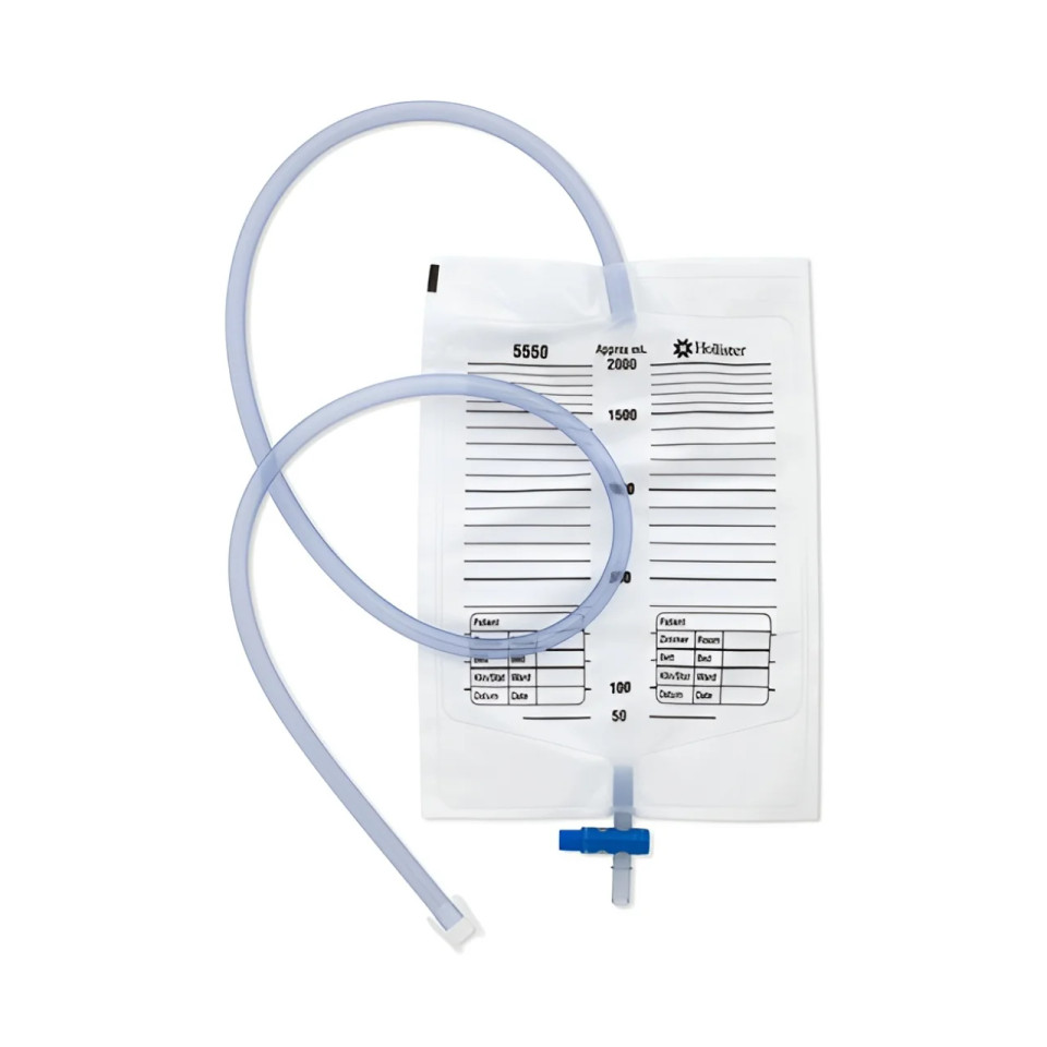 Hollister Urostomy Night Drain Bag 2000ml 120cm Tube 10-Pack