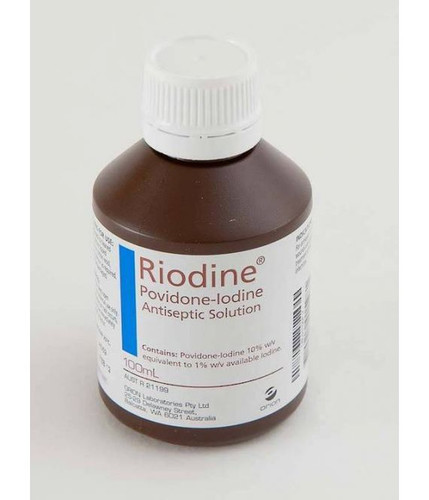 Iodine Povidone 10% 100ml Riodine | Alpha Medical Solutions