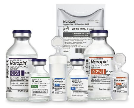 Naropin Plain Injection - Local Anaesthetic - 5 Pack