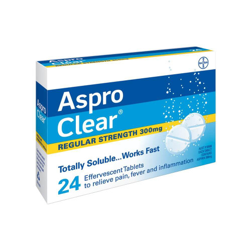 Aspro Aspirin Clear Tablets | Fast-Acting Pain Relief Pack