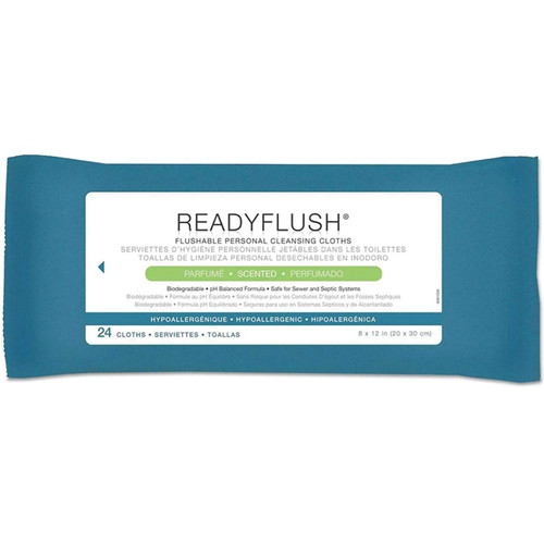 ReadyFlush Flushable Wipes for Incontinence - Biodegradable