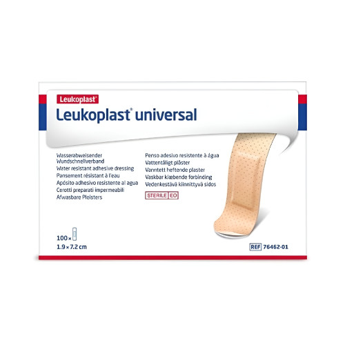 Leukoplast Universal Sterile Strip 1.9 x 7.2cm Tan 100-Pack