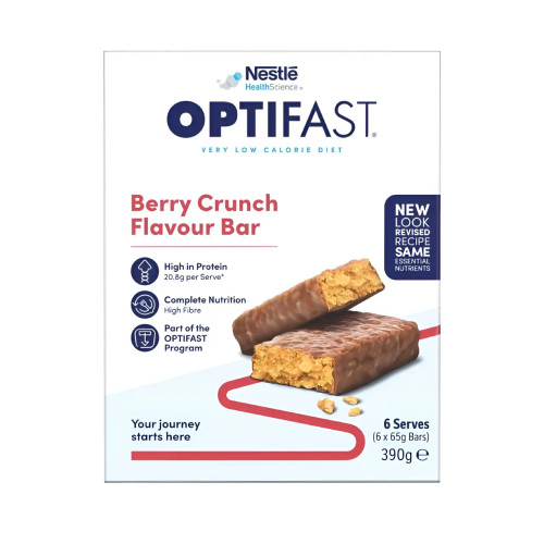 OPTIFAST VLCD Bar Berry Crunch 65g - Complete Nutrition
