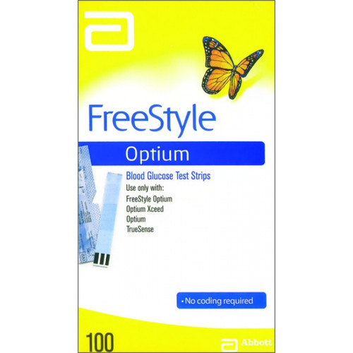 Freestyle Optium Test Strips 100Pk | Alpha Medical Solutions