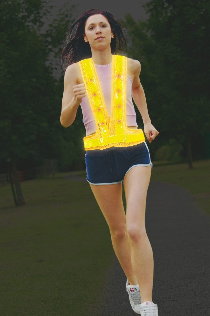 MAXSA Innovations Reflective Safety Vest with 16 LED Lights