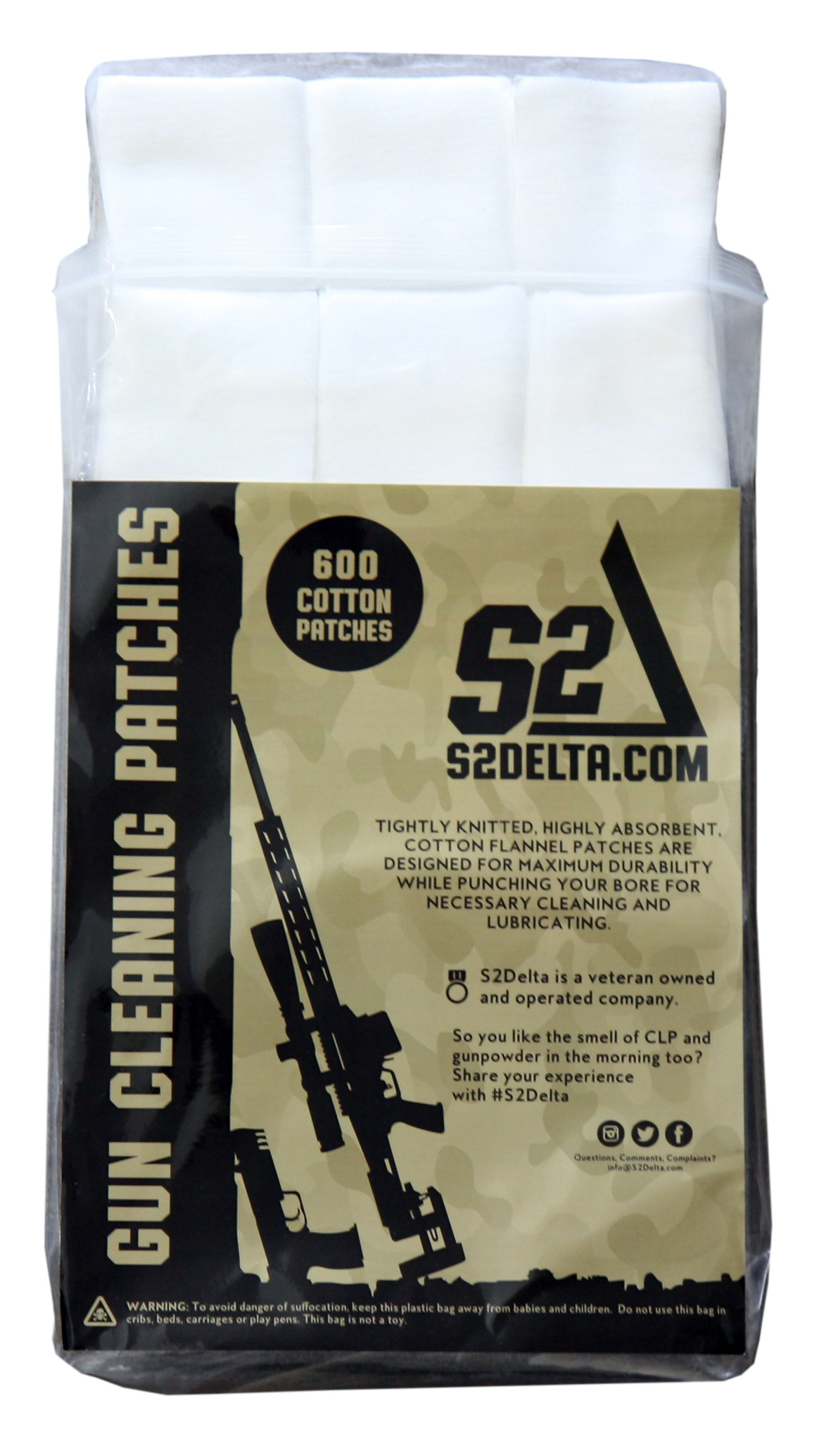 Gun Cleaning Patches, Premium Quality, Highly Absorbent, Bulk Cleaning ...
