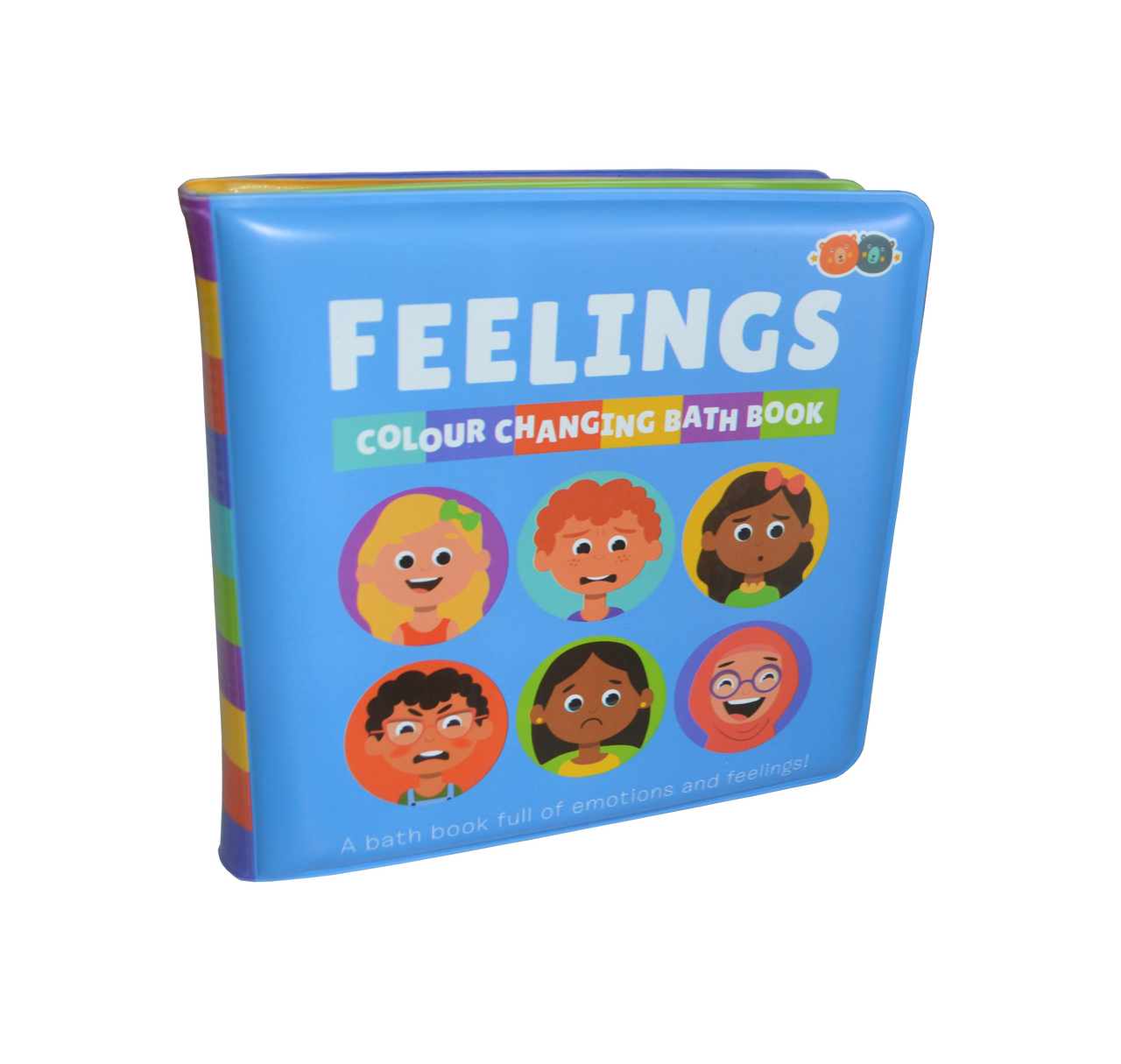COLOUR CHANGING BATH BOOK & STICKERS - FEELINGS