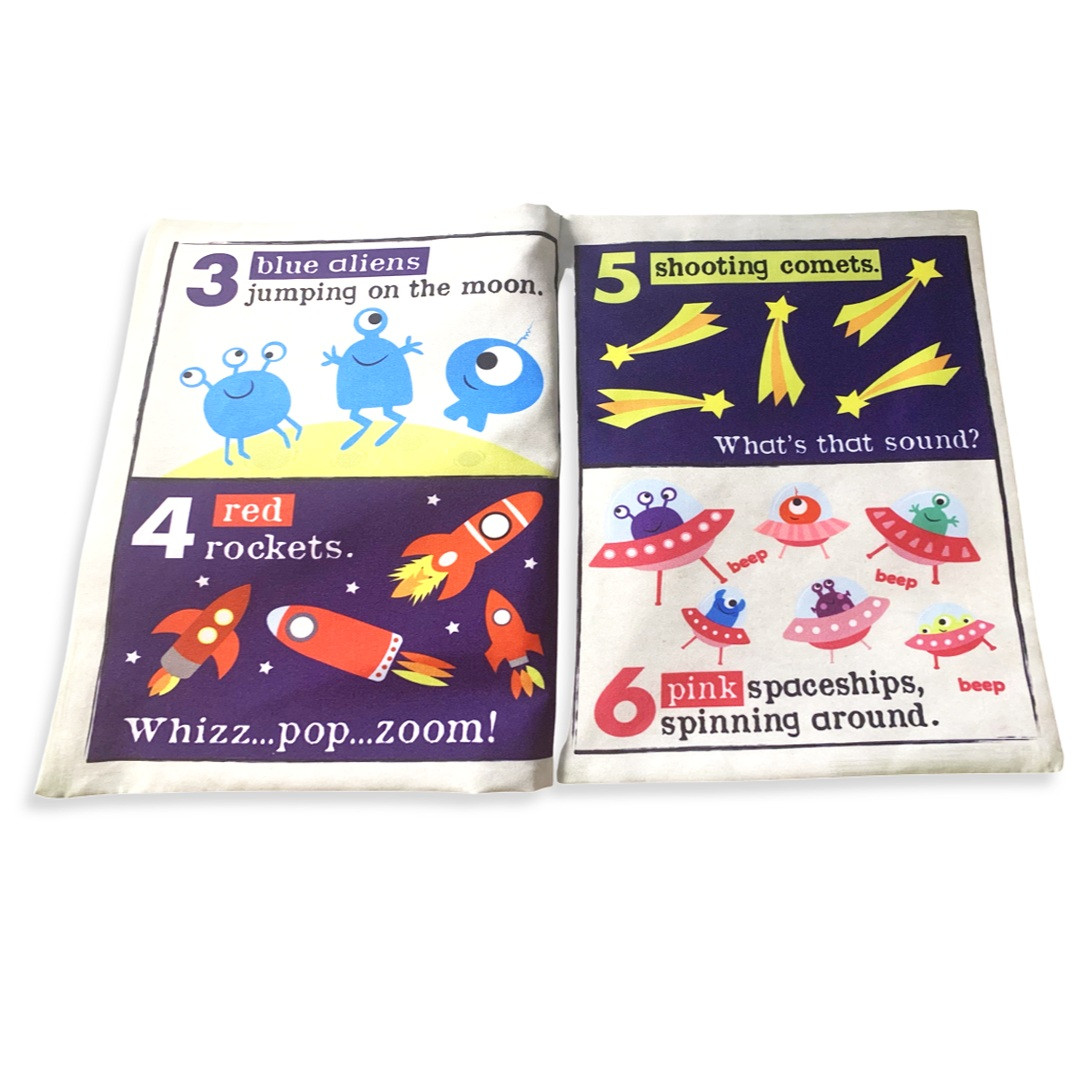 JO & NIC'S CRINKLY CLOTH BOOKS - SPACE COUNT