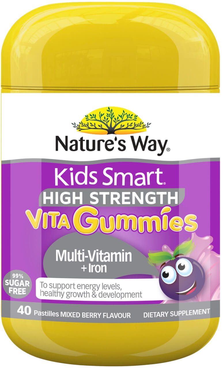 Nature's Way Kids Smart High Strength MultiVitamin + Iron 40 Vita ...