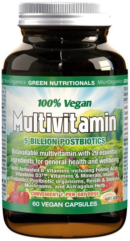 Green Nutritionals 100% Vegan Multivitamin 60 Caps on sale!