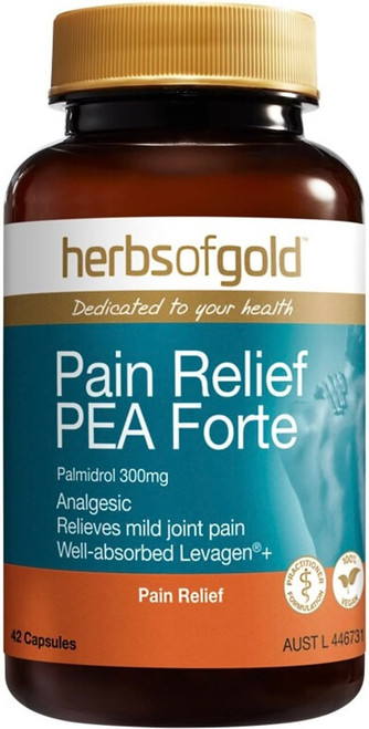 Herbs of Gold Pain Relief PEA Forte 42 Caps on sale!