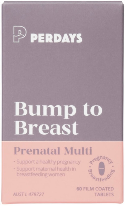 Perdays Bump to Breast Prenatal Multi 60 Caps on sale!