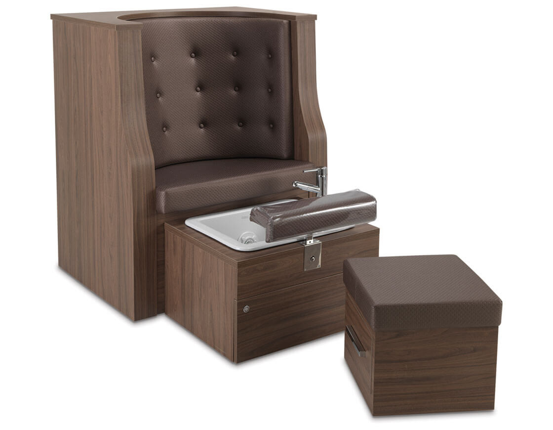 REM Plaza Pedicure Chair Booth With Basin Cover | Ellisons
