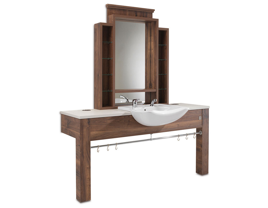 REM Montana barber unit with frontwash basin 1 pos - Ellisons