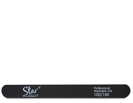 Star Nails black foam file, 100/180 grit(12) - Ellisons