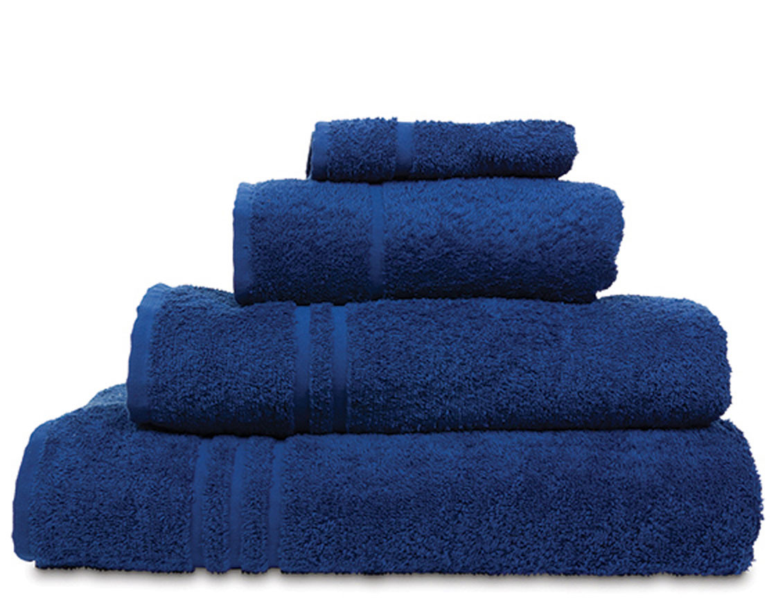 Comfy hand towel, navy blue - Ellisons
