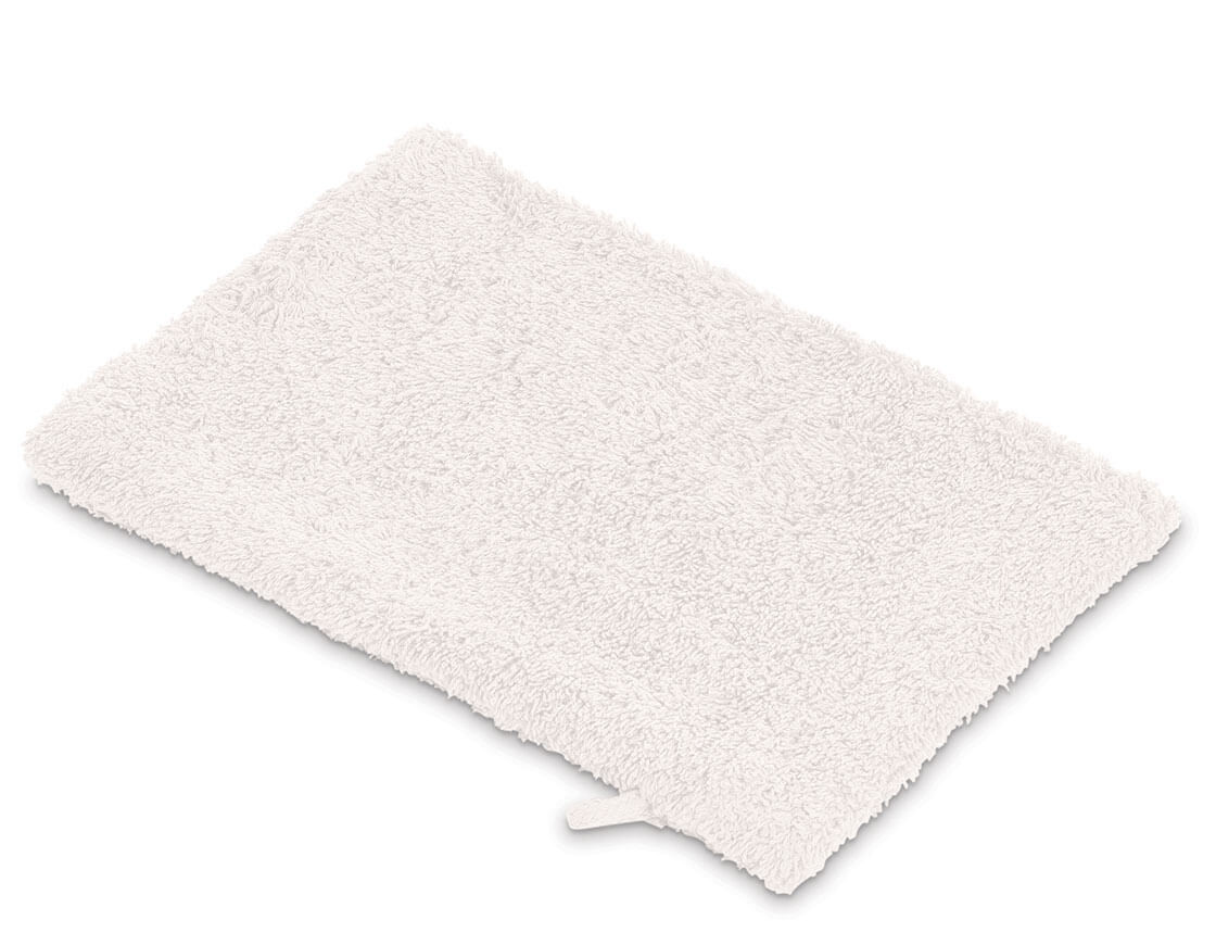 Facial towelling wash mitt, white - Ellisons
