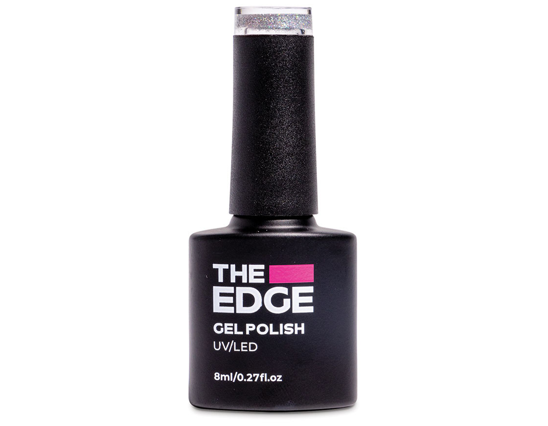 The Edge Gel Polish 8ml, The Silver Glitter | Ellisons