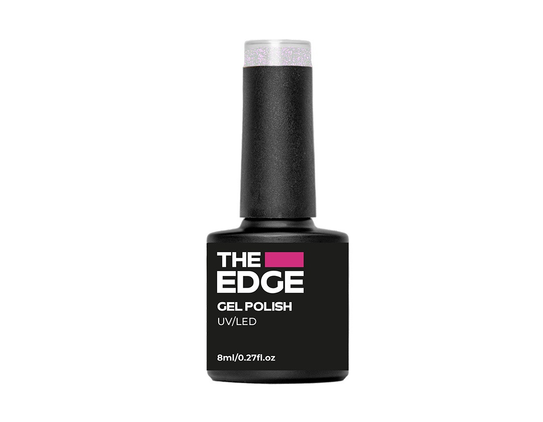 The Edge Gel Polish 8ml, The Pink Glaze Flake Topper | Ellisons
