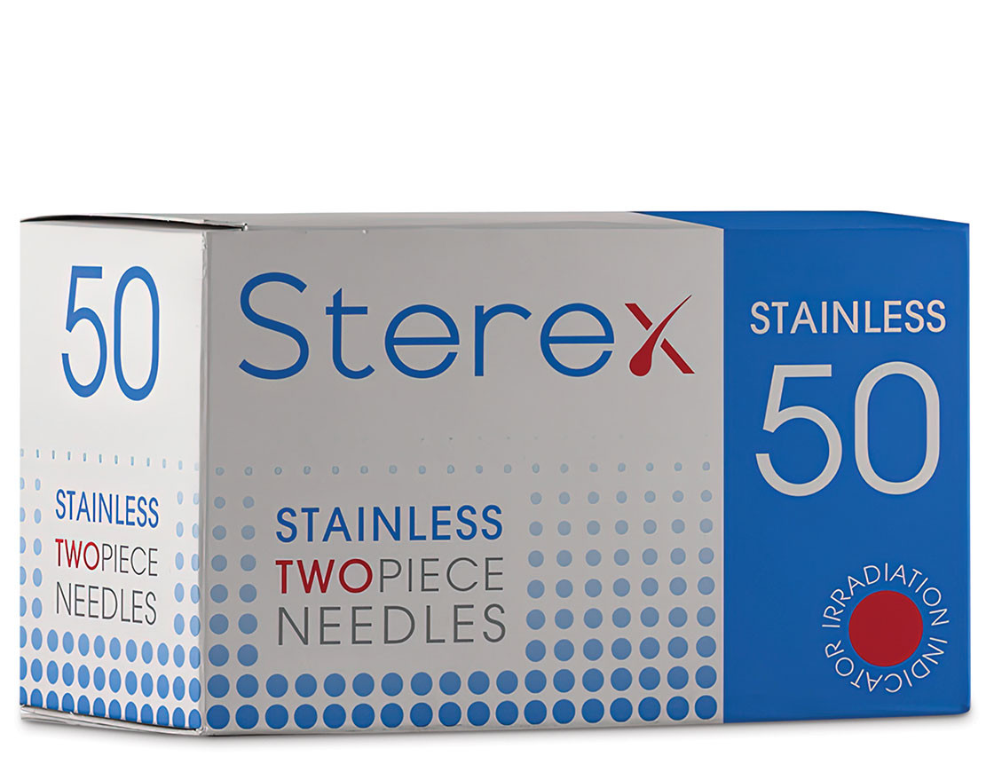 Sterex needles two piece F6S short (50) - Ellisons