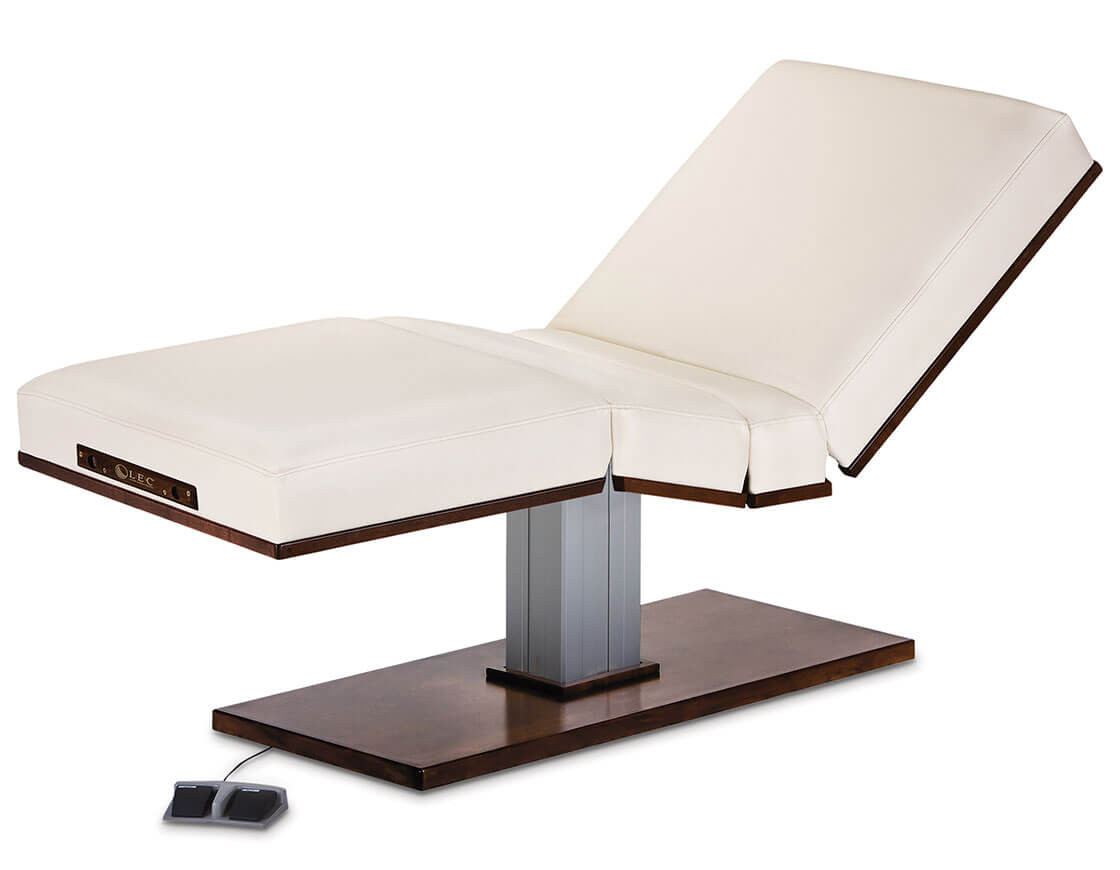 Pedestal electric lift table, salon top - Ellisons