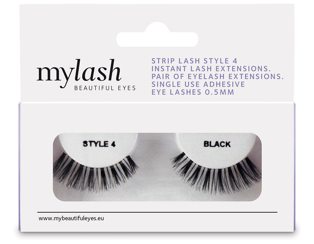 Lash strip lashes style 4, black - Ellisons