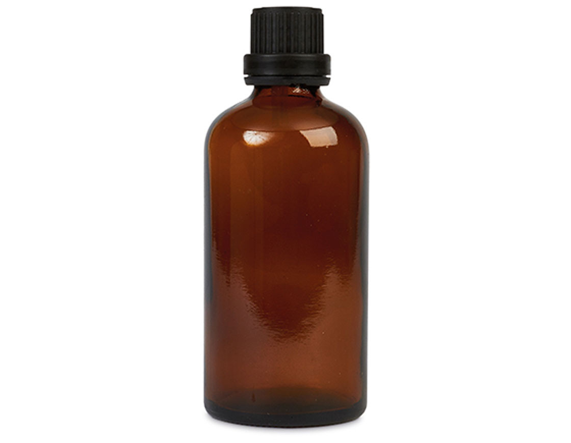 Beauty Essentials amber bottle 100ml - Ellisons