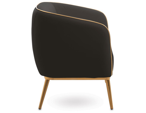 Esthetix Lia Client Chair, black/gold (ex-display)