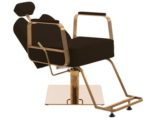 Esthetix Rosa beauty chair, Espresso/Gold | Ellisons