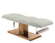 Esthetix Aria electric couch, Stone/Gold | Ellisons