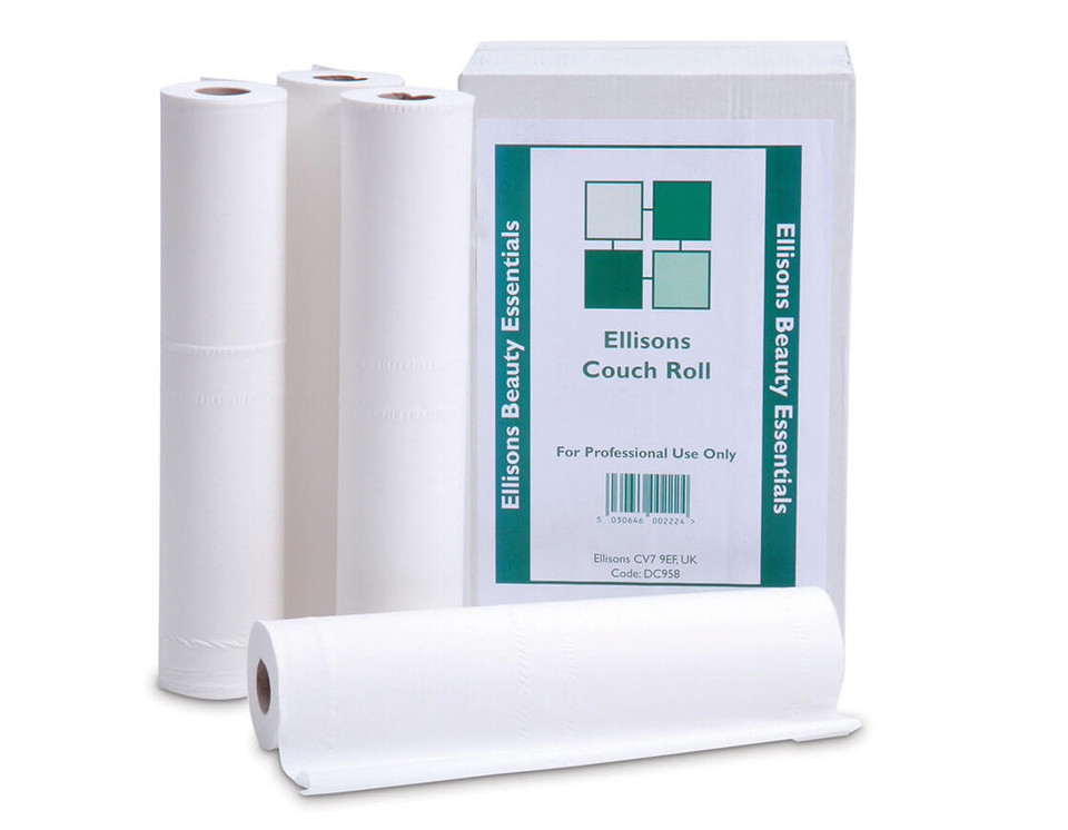 Beauty Essentials 9 pk couch roll, white, 40m 20" | Ellisons