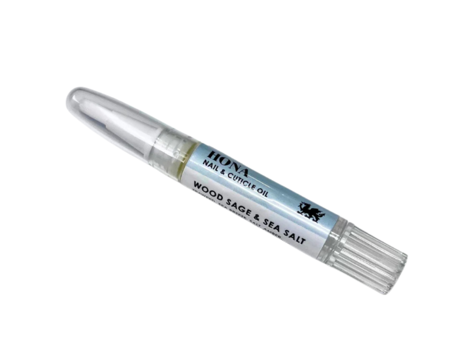 HONA Mini Nail and Cuticle Oil Pen 1ml, Wood Sage and Sea Salt | Ellisons
