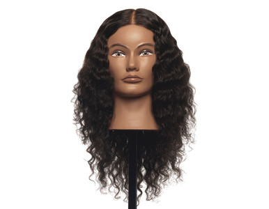 Pivot Point training head Janet 18", dark colour - Ellisons