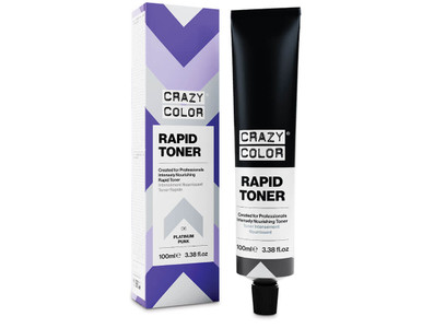 Crazy Color rapid toner 100ml, platinum punk - Ellisons