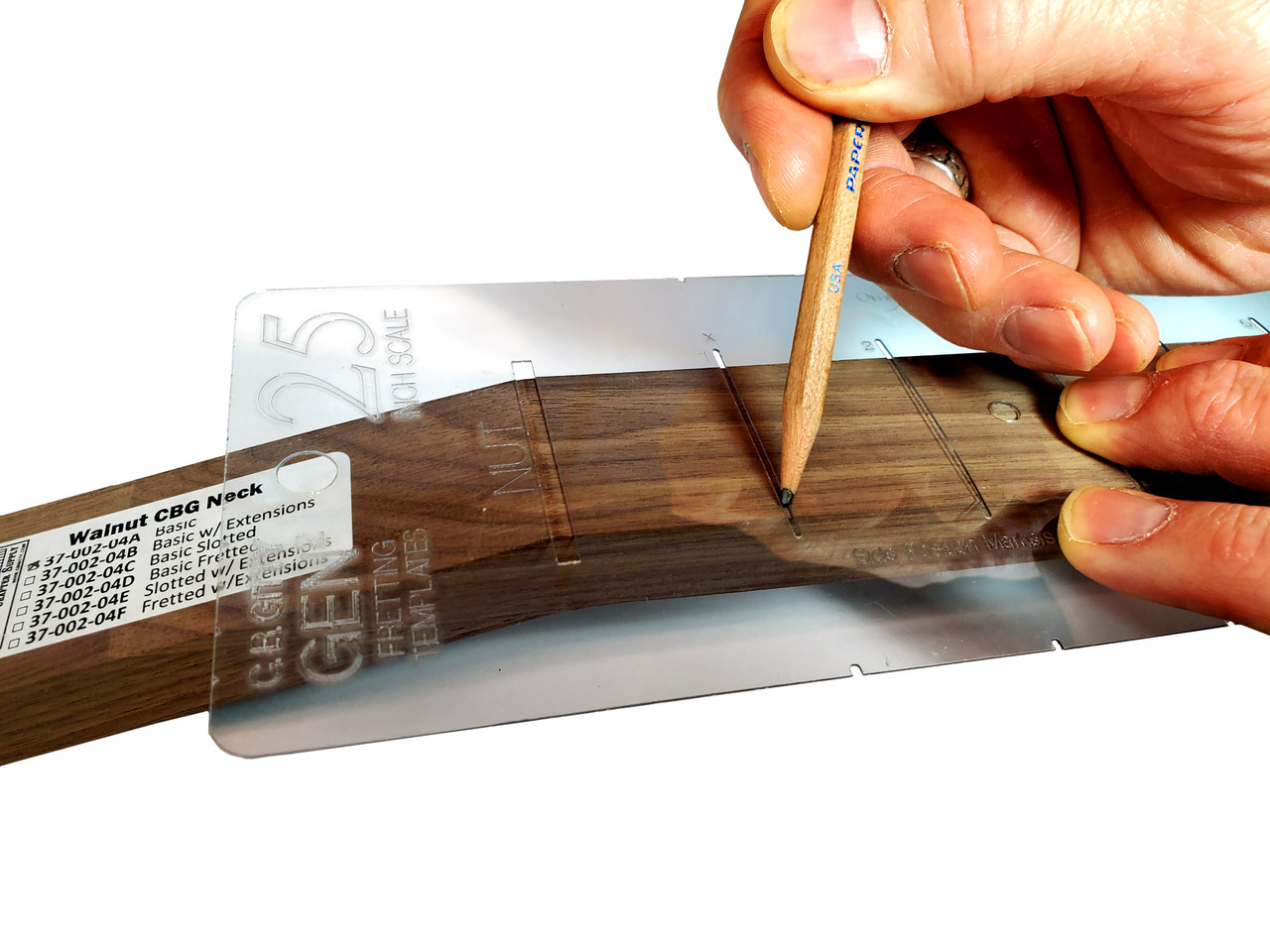 GEN2 Laser-cut Fret Scale Marking Templates - provide both Chromatic ...