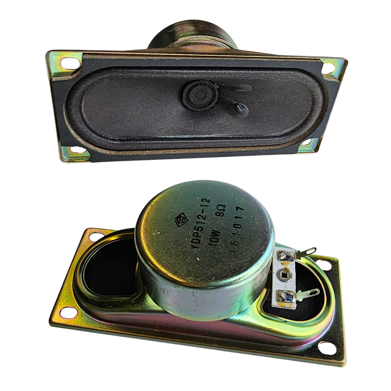 2pc. Rectangular Full-Range 8-ohm Amp Speakers - 2 x 4.375-inch size ...