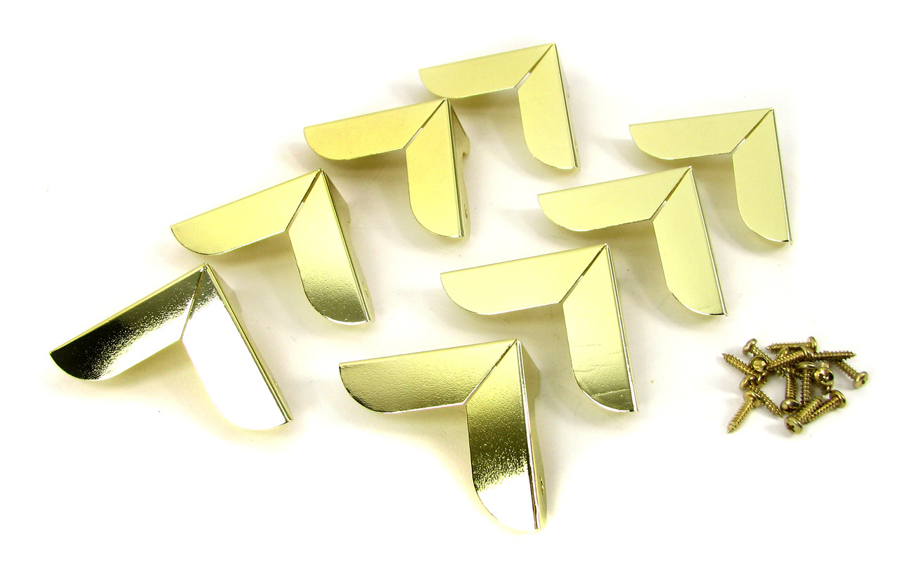 Large Art Deco-style Box Corners - Choose Finish Color and Pack Size ...