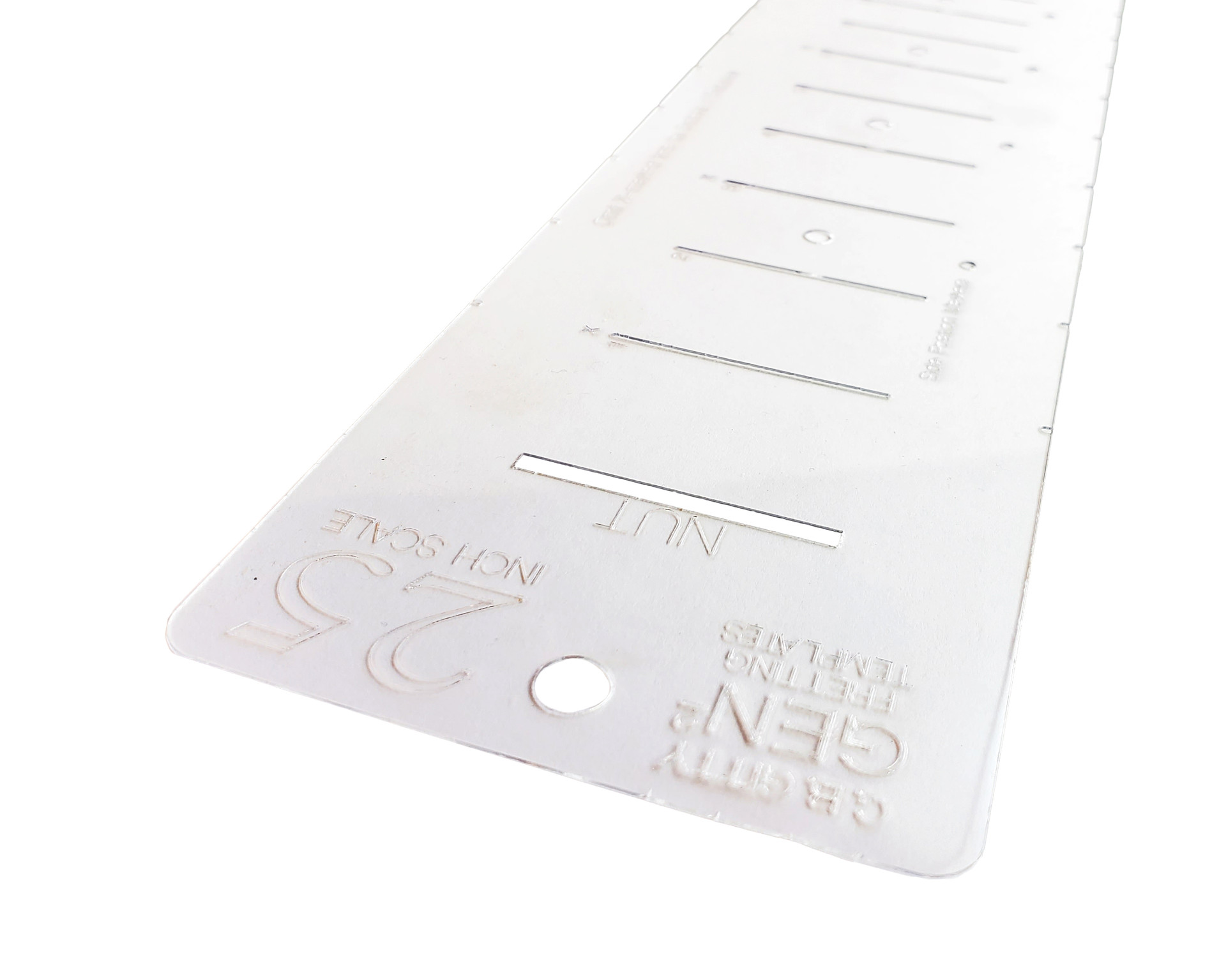 GEN2 Laser-cut Fret Scale Marking Templates - provide both Chromatic ...