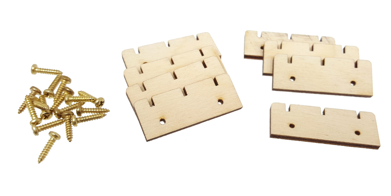 8pc. Wooden Retainer Nuts for 3-string Cigar Box Guitars - C. B. Gitty ...