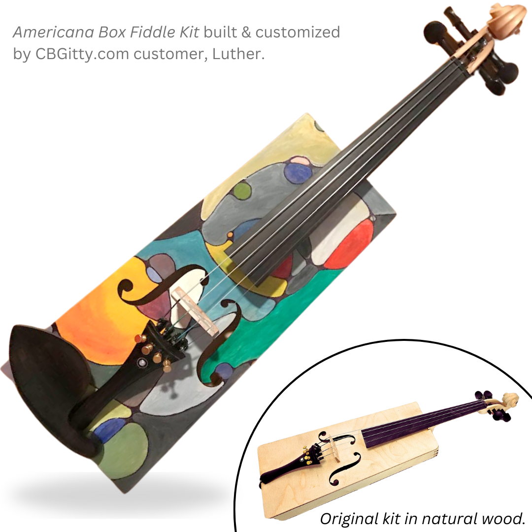 The Americana Box Fiddle Kit - C. B. Gitty Crafter Supply