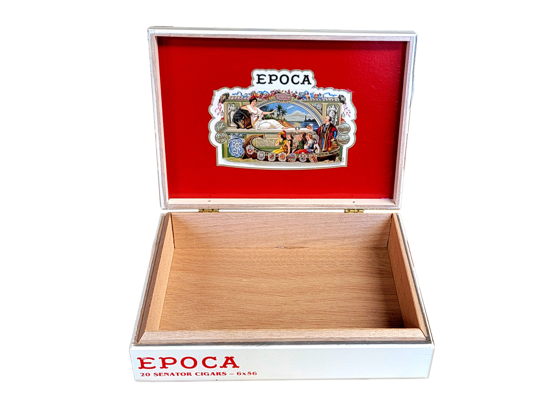 Elegant "Epoca Senator" Nat Sherman Empty Cigar Box - C. B. Gitty ...