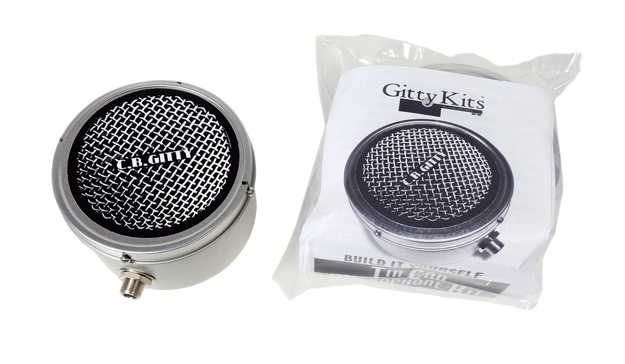 Tin Can Microphone Kit - build your own old-time mic! - C. B. Gitty ...