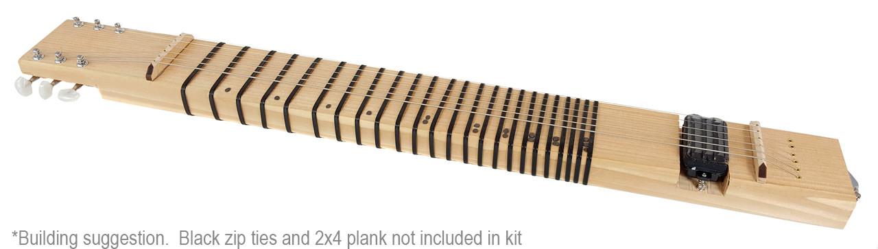2x4 Lap Steel Guitar Kit - the DIY Slide Guitar - You supply the 2x4 ...