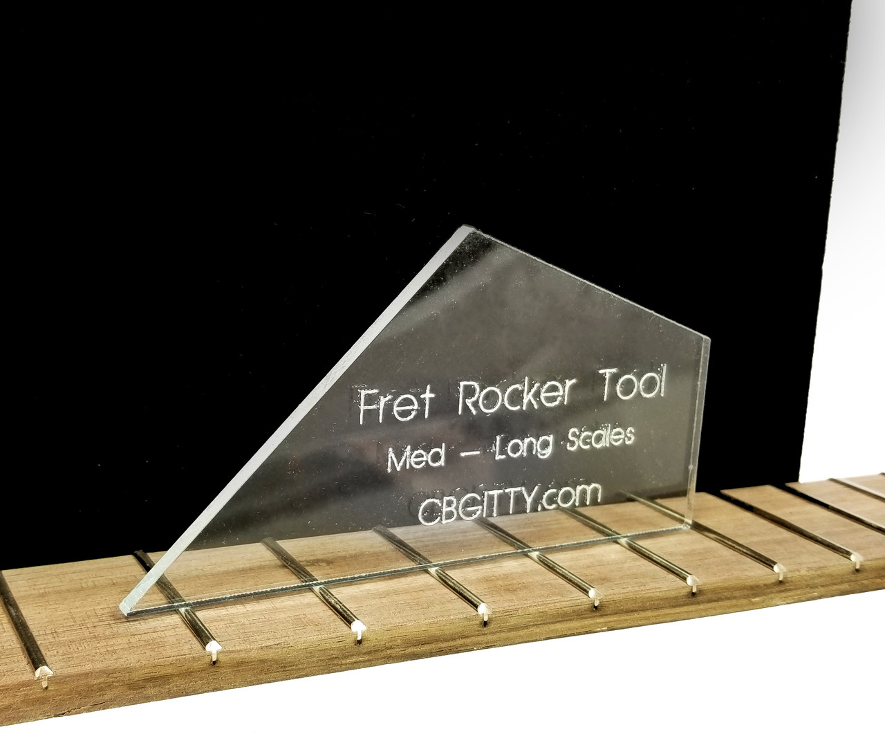 2pc. Laser-cut Acrylic Fret Rockers - The easy way to check your frets ...