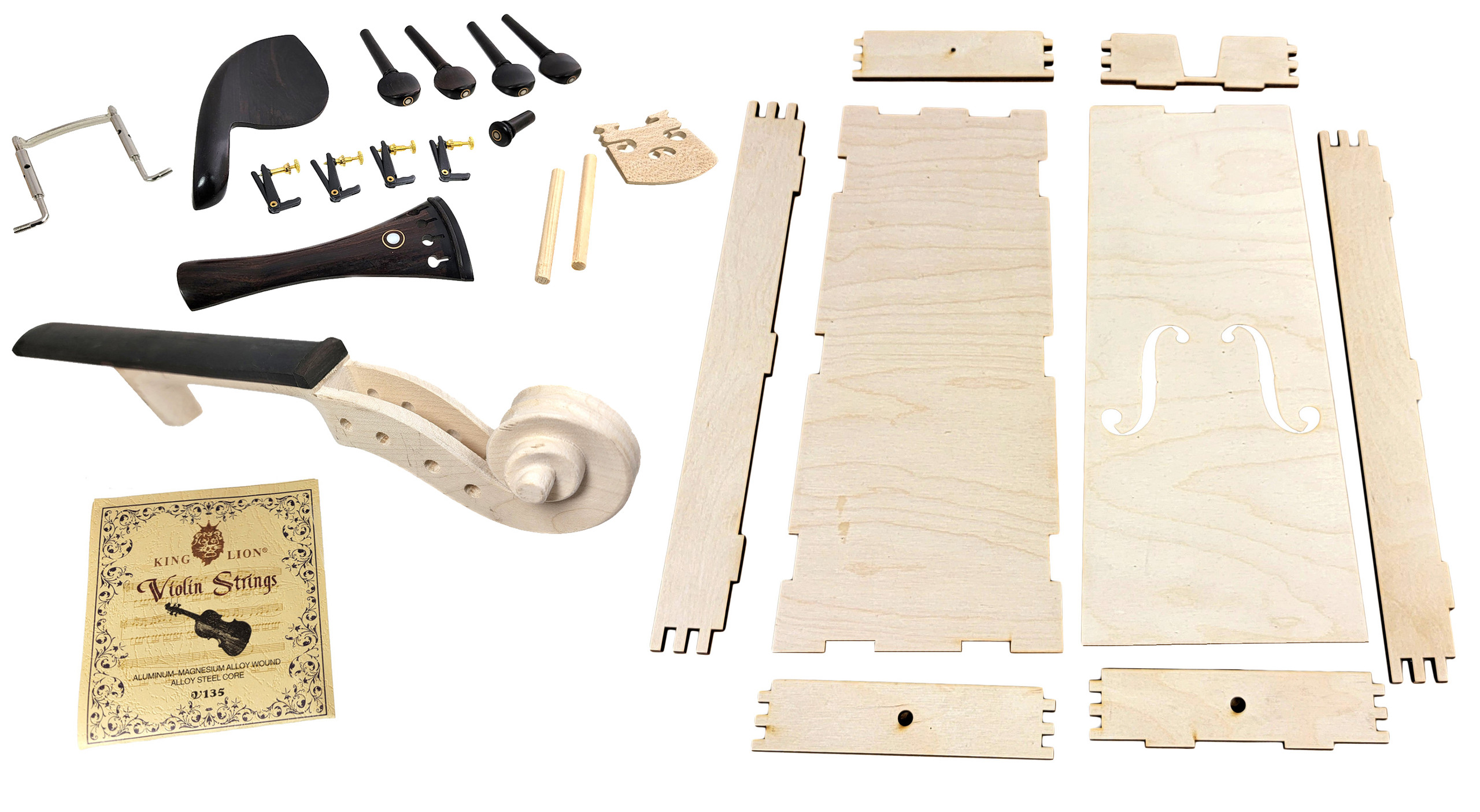 The Americana Box Fiddle Kit - C. B. Gitty Crafter Supply