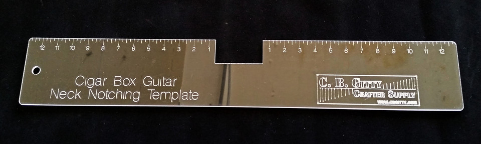 Cigar Box Guitar Neck Notching Template - save time and increase ...