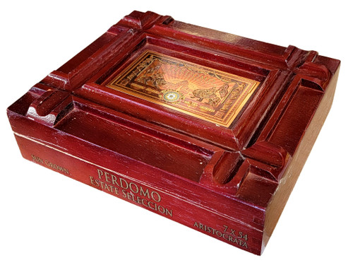 Perdomo Estate Seleccion - Empty Cigar Box with Ashtray Motif - C. B ...