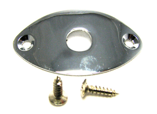 Chrome Ovoid Curved-Profile Jack Plates - Choose Pack Size - C. B ...